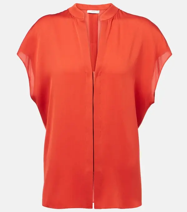 Vince Silk-blend Blouse