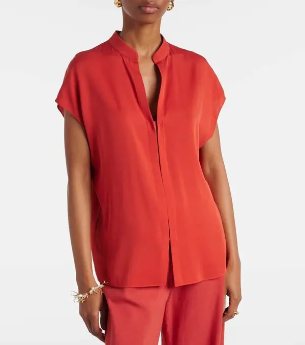 Vince Silk-blend Blouse