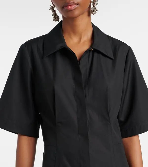 Vince Cotton Midi Shirt Dress