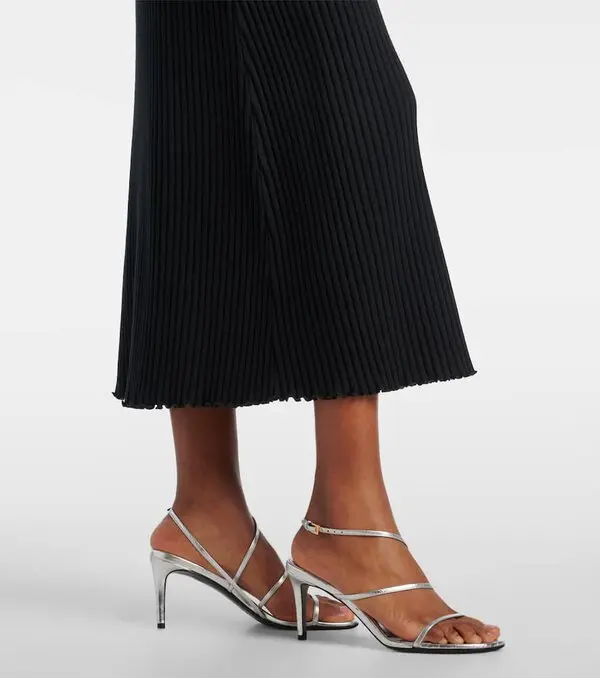 Vince Ribbed-knit Cotton-blend Maxi Dress