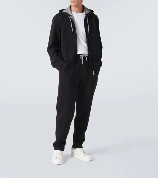 Brunello Cucinelli Cotton-blend Hoodie - Black