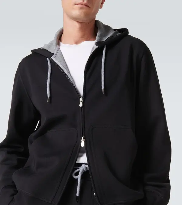 Brunello Cucinelli Cotton-blend Hoodie - Black