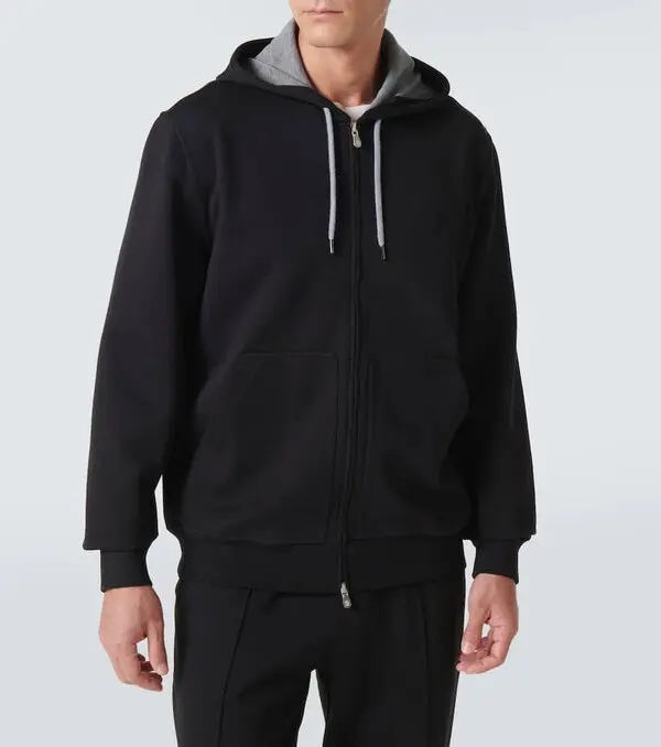 Brunello Cucinelli Cotton-blend Hoodie - Black
