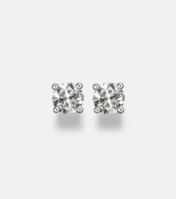 ANITA KO 18kt White Gold Diamond Stud Earrings - Silver