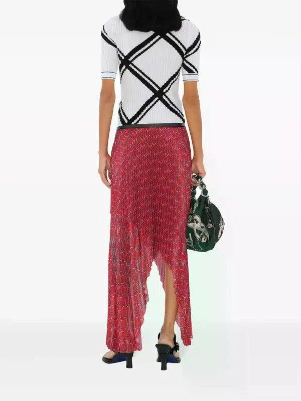 Burberry Check-jacquard Cotton T-shirt