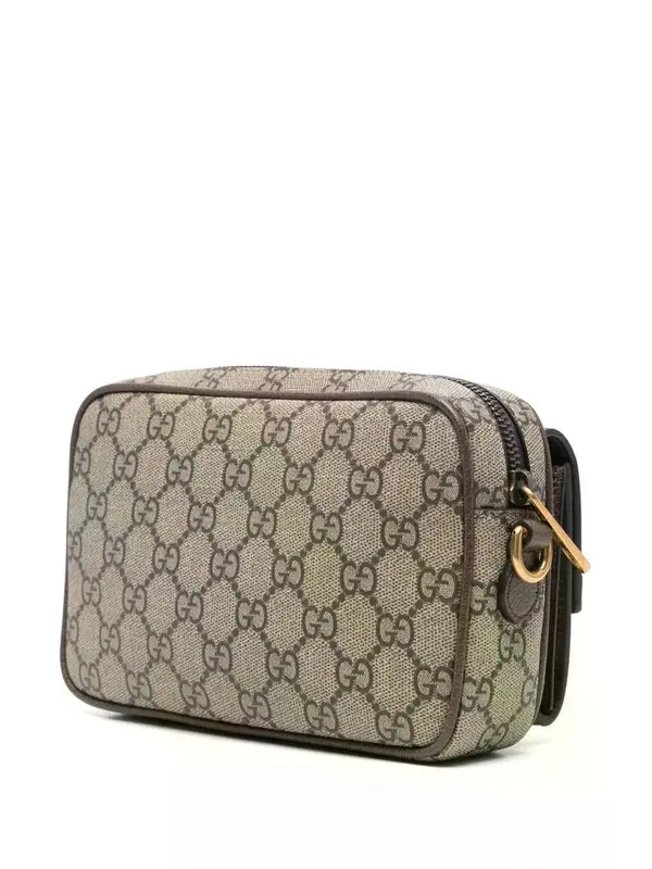 Gucci Gg Supreme Web-stripe Messenger Bag