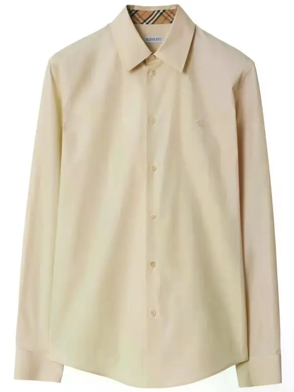 Burberry Ekd-embroidered Cotton Shirt