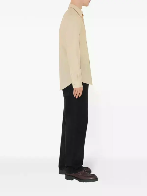 Burberry Ekd-embroidered Cotton Shirt