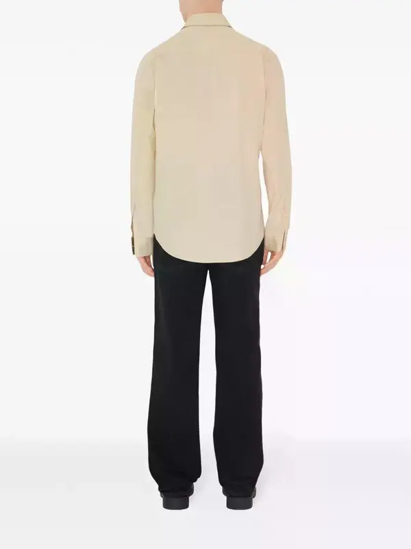 Burberry Ekd-embroidered Cotton Shirt