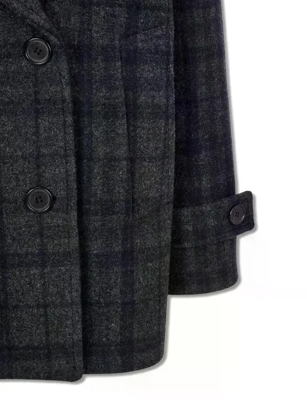 STUDIO TOMBOY Checked Wool-blend Coat