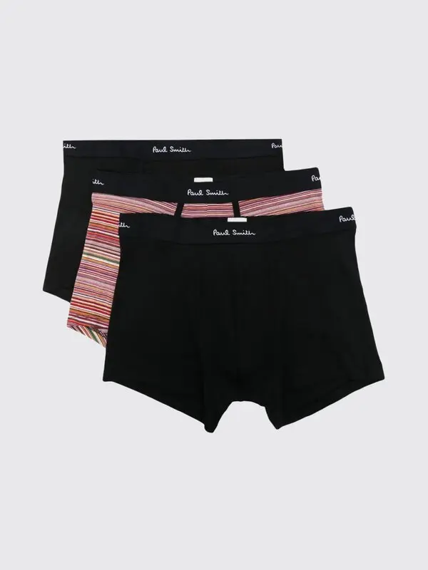Paul Smith Set Of 3 Cotton Boxers - Black