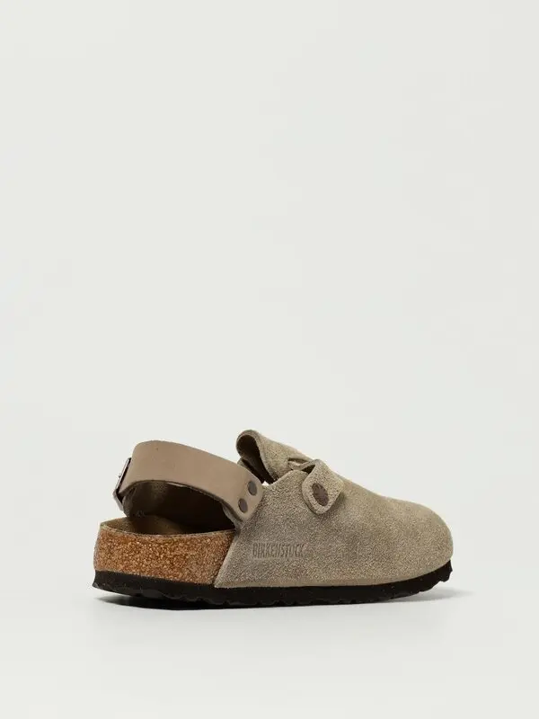 BIRKENSTOCK Suede Clogs With Buckle Detail