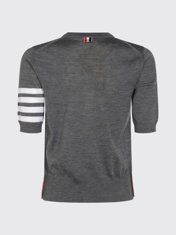 Thom Browne Striped Sleeve Crewneck Sweater
