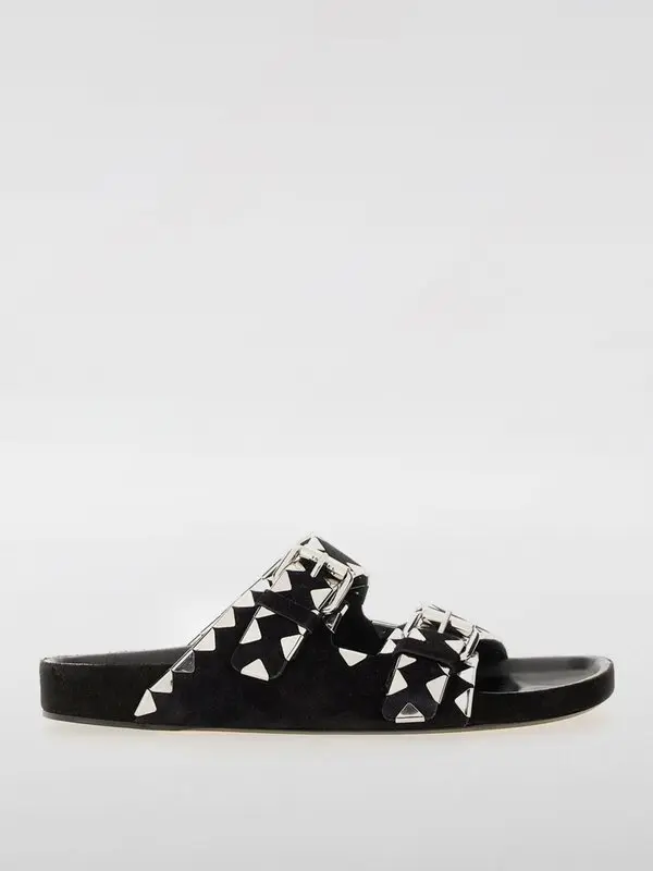 Isabel Marant Étoile Studded Flat Sandals - Black
