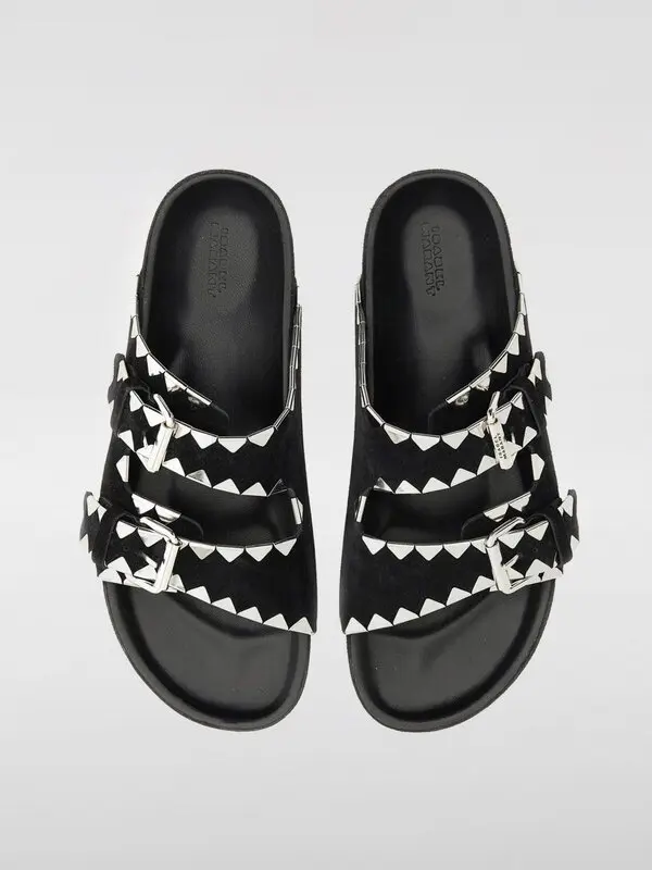 Isabel Marant Étoile Studded Flat Sandals - Black