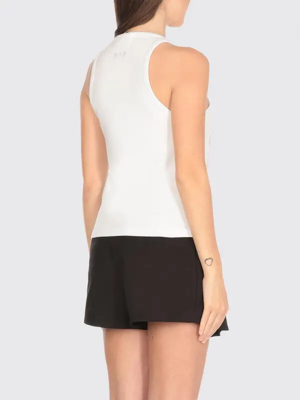 MSGM Embellished Tank Top - White