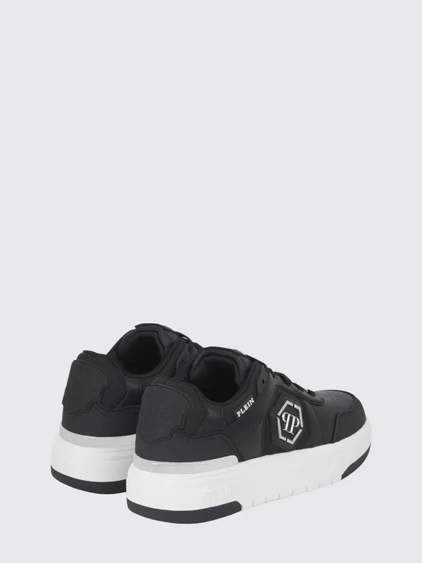 Philipp Plein Leather And Mesh Low-top Sneakers - White 1