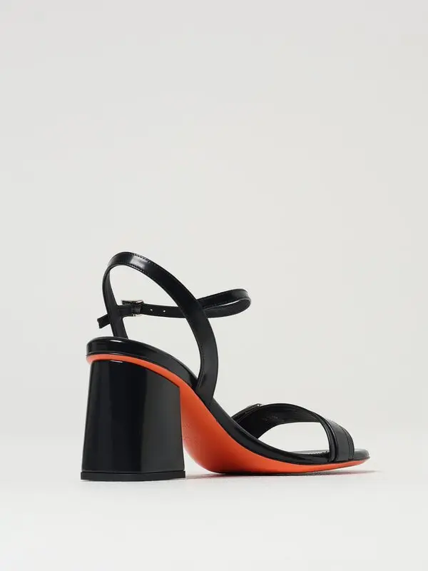 Santoni Heeled Sandal - Black