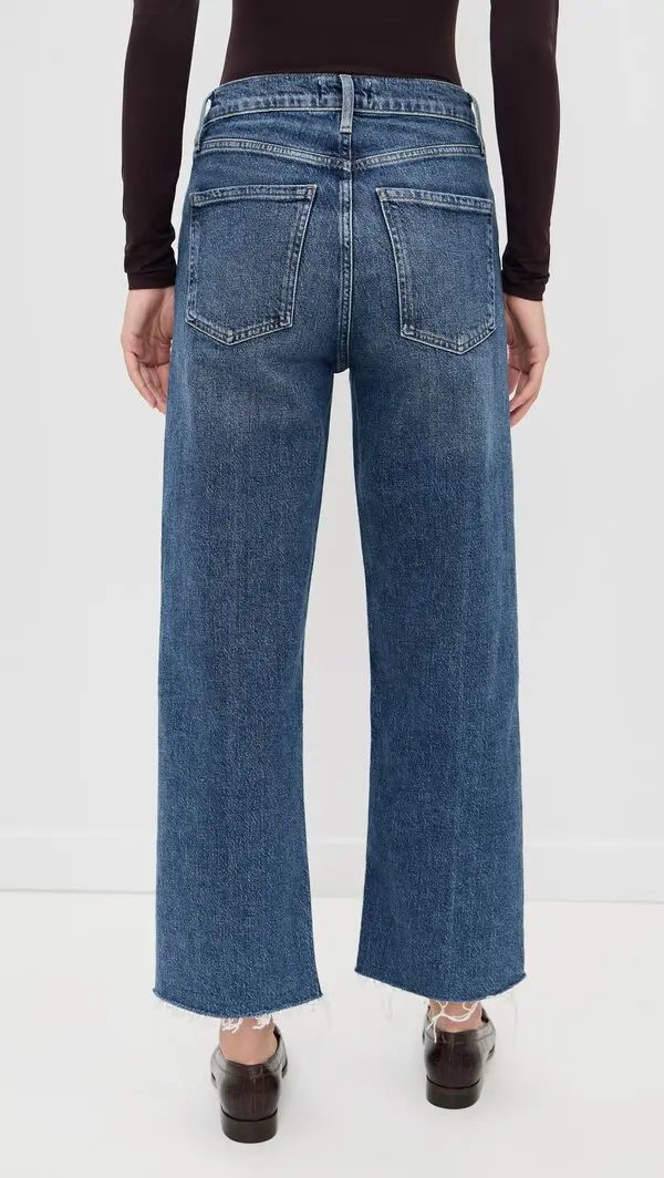 AGOLDE Ren High-rise Wide-leg Jeans - Chord