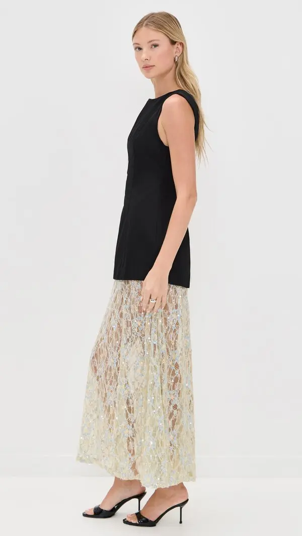VRG GRL Sequin Lace Maxi Dress
