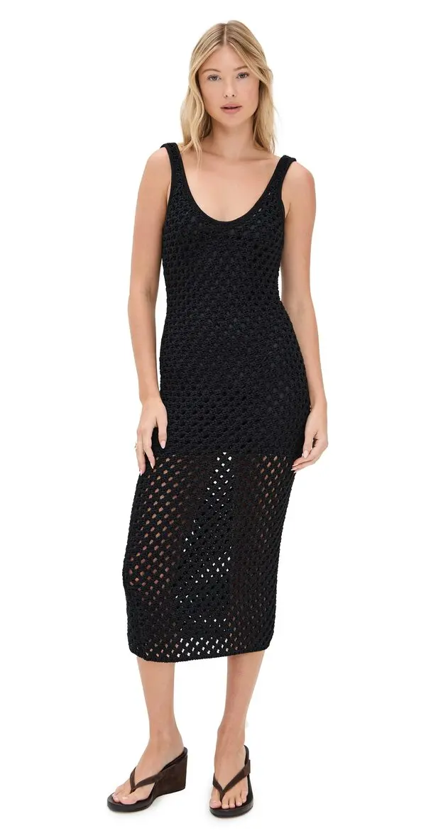 Le Superbe St. Tropez Crochet Midi Dress