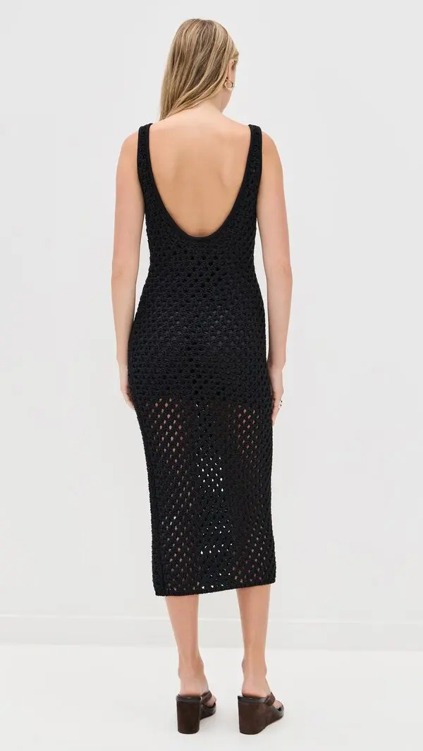 Le Superbe St. Tropez Crochet Midi Dress