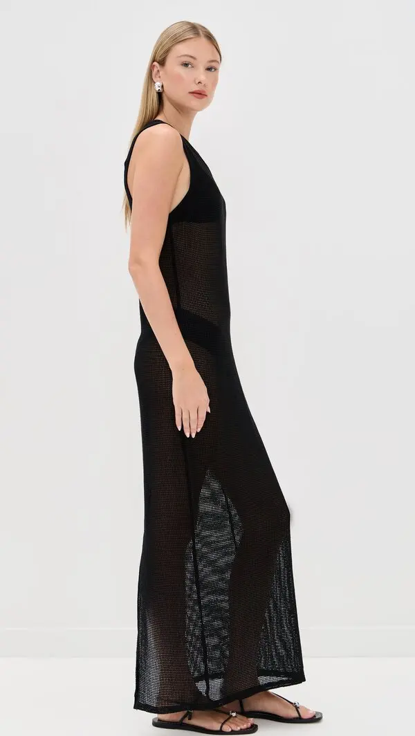 LE BOP Biarritz Maxi Coverup - Noir