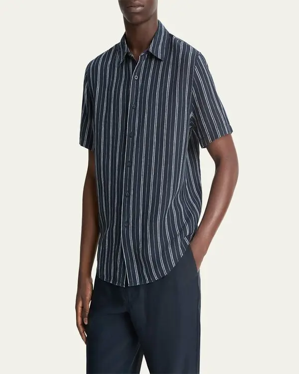 Vince Classic Striped Sport Shirt