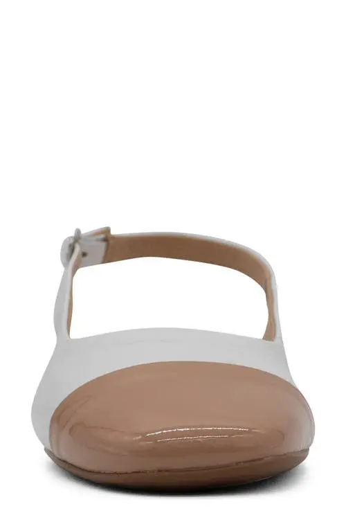 BOTTERO Botsamya Xxiv Slingback Flat - Blanco/ Brown Sugar