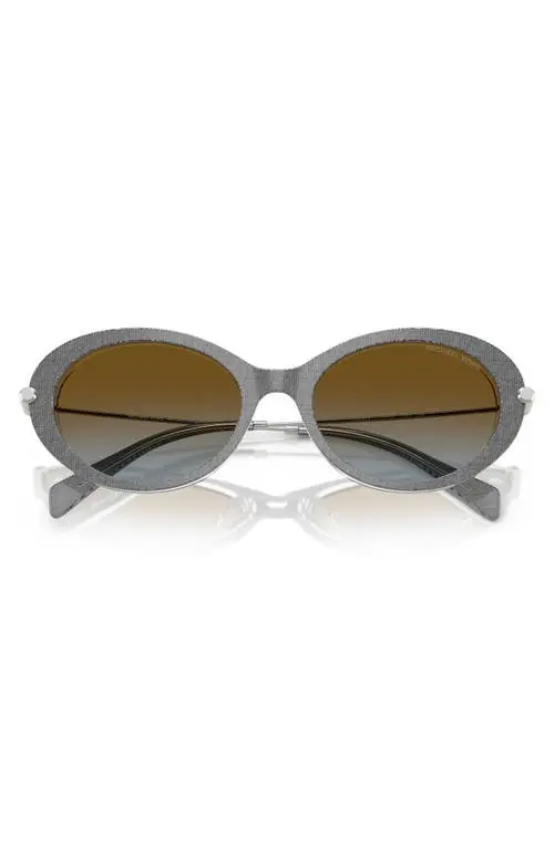 Michael Kors 53mm Gradient Oval Sunglasses