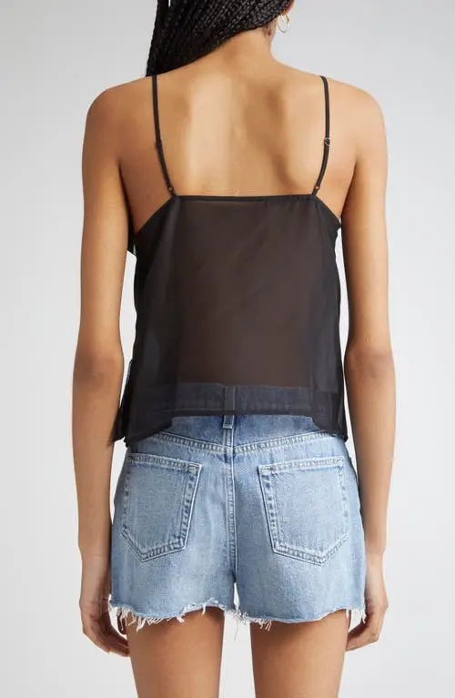 L'Agence Erika Ruffle Silk Camisole