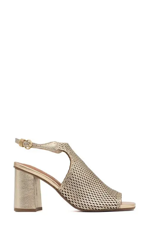 BUTTERO® Slingback Sandal - Dourado