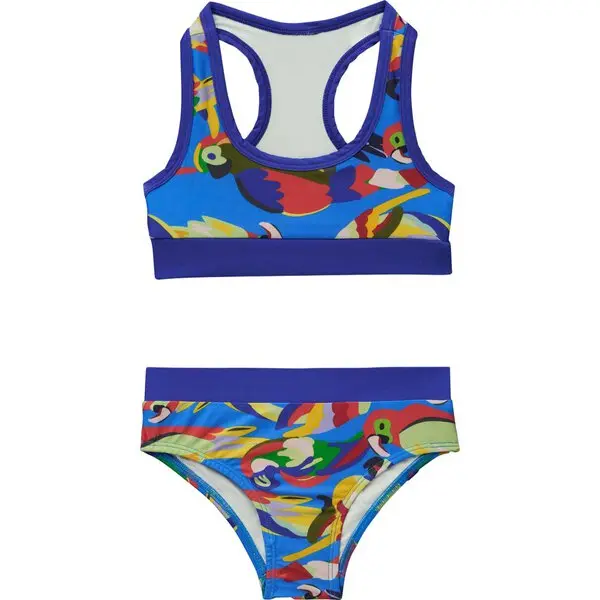 ROARSOME Parrot Print Bikini - Bright Blue