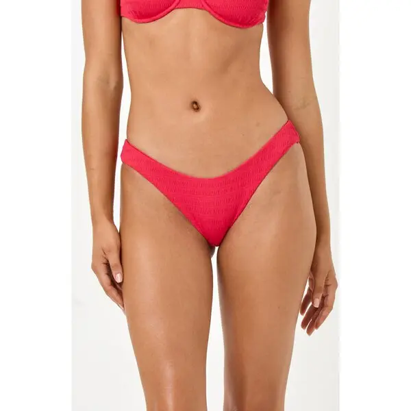 L*Space Rocky Classic Pucker Textured Bikini Bottom - Pout