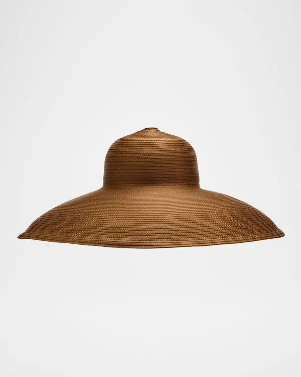 GIGI BURRIS MILLINERY Jeannette Wide Brim Sun Hat - Amber