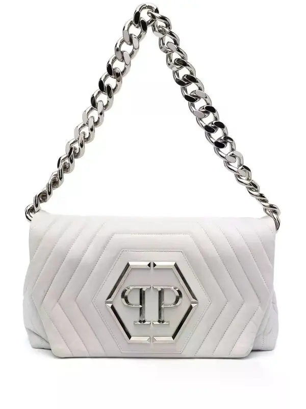 Philipp Plein Hexagon Logo-plaque Quilted Shoulder Bag