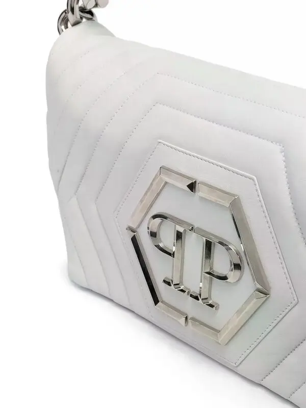 Philipp Plein Hexagon Logo-plaque Quilted Shoulder Bag