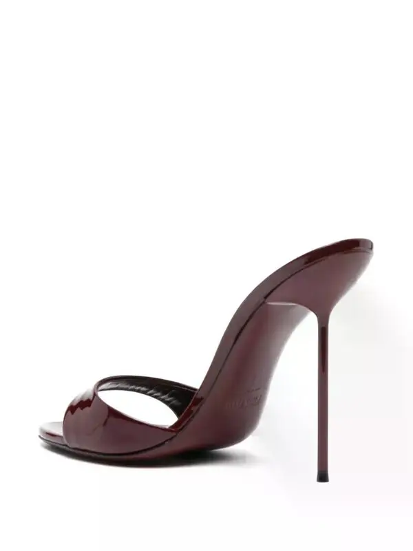 Paris Texas Lidia 105mm Patent-leather Mules - Red