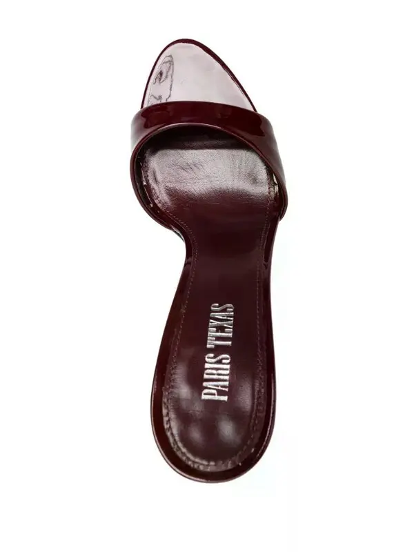 Paris Texas Lidia 105mm Patent-leather Mules - Red