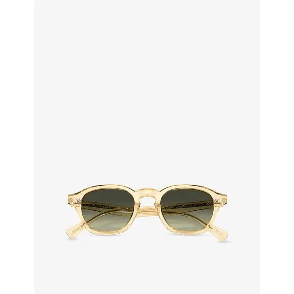 Oliver Spencer Eyles Square-frame Sunglasses - Cream