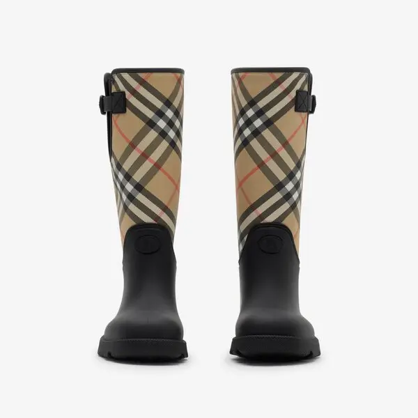 Burberry Rubber Marsh Stamp High Boots