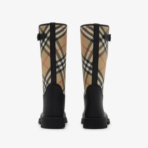 Burberry Rubber Marsh Stamp High Boots