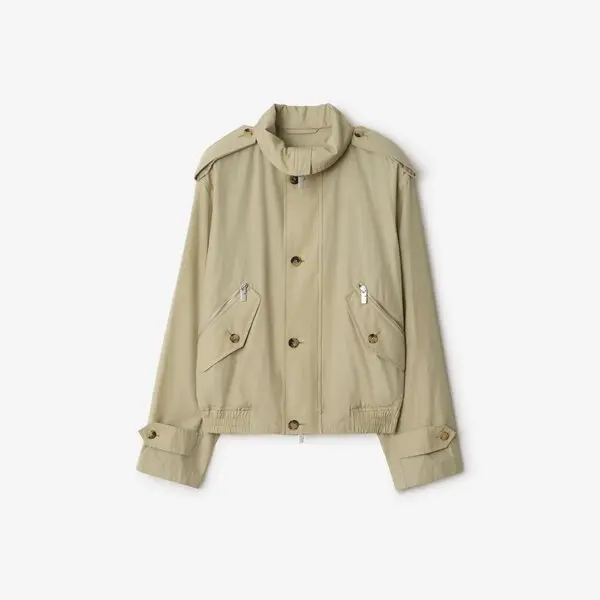 Burberry Cotton Nylon Jacket - Beige Beige