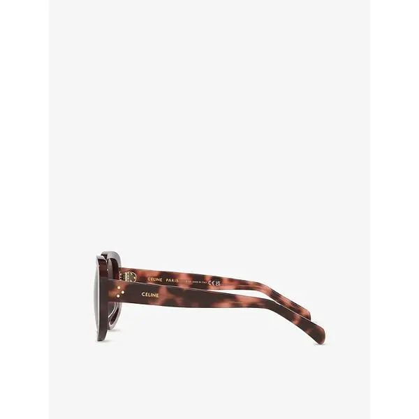 Celine Cl40299u Square-frame Tortoiseshell Sunglasses - Brown