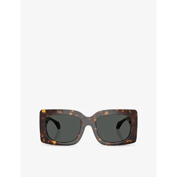 Versace Ve4496u Square-frame Acetate Sunglasses - Brown