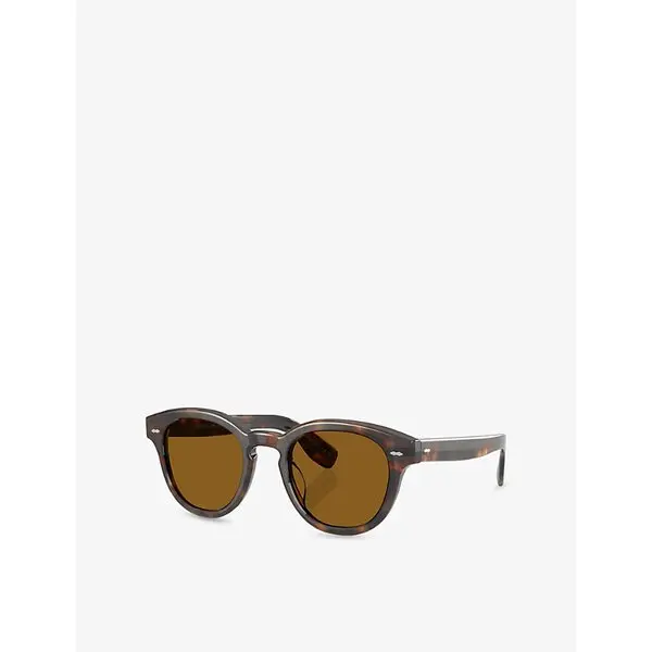Oliver Spencer Cary Grant Round-frame Sunglasses - Brown
