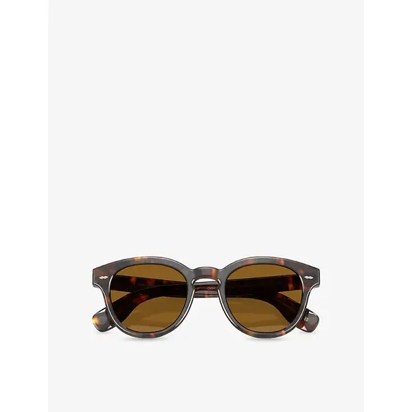 Oliver Spencer Cary Grant Round-frame Sunglasses - Brown