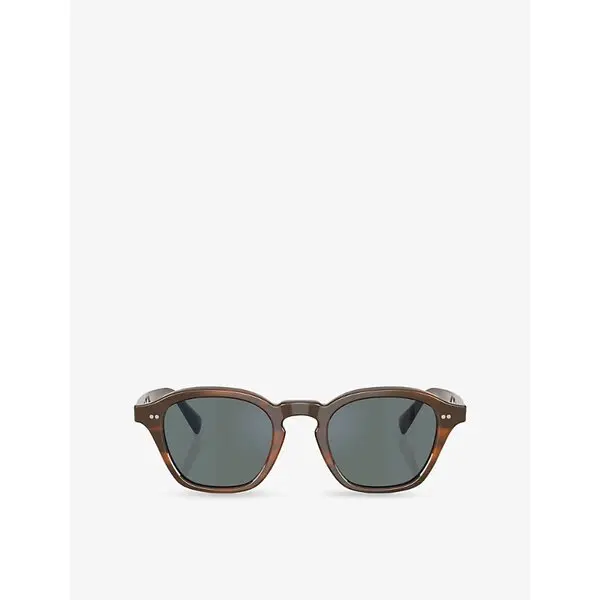 Oliver Spencer Square-frame Sunglasses - Green