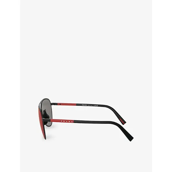 Prada Pilot-frame Metal Sunglasses