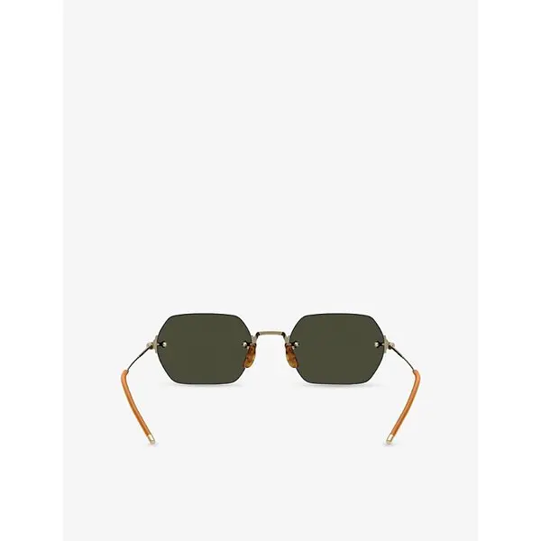 Oliver Spencer Rectangle Metal Sunglasses